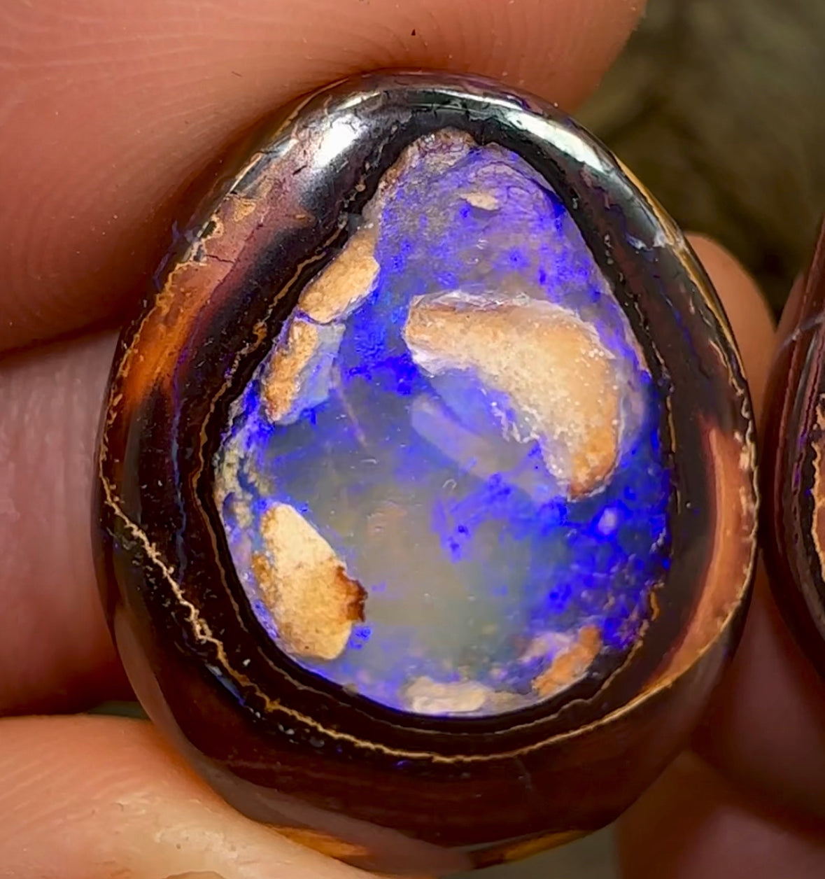 67.1cts - Pair of Fully framed Yowah Nut Crystal Centre Opals | Opal ...